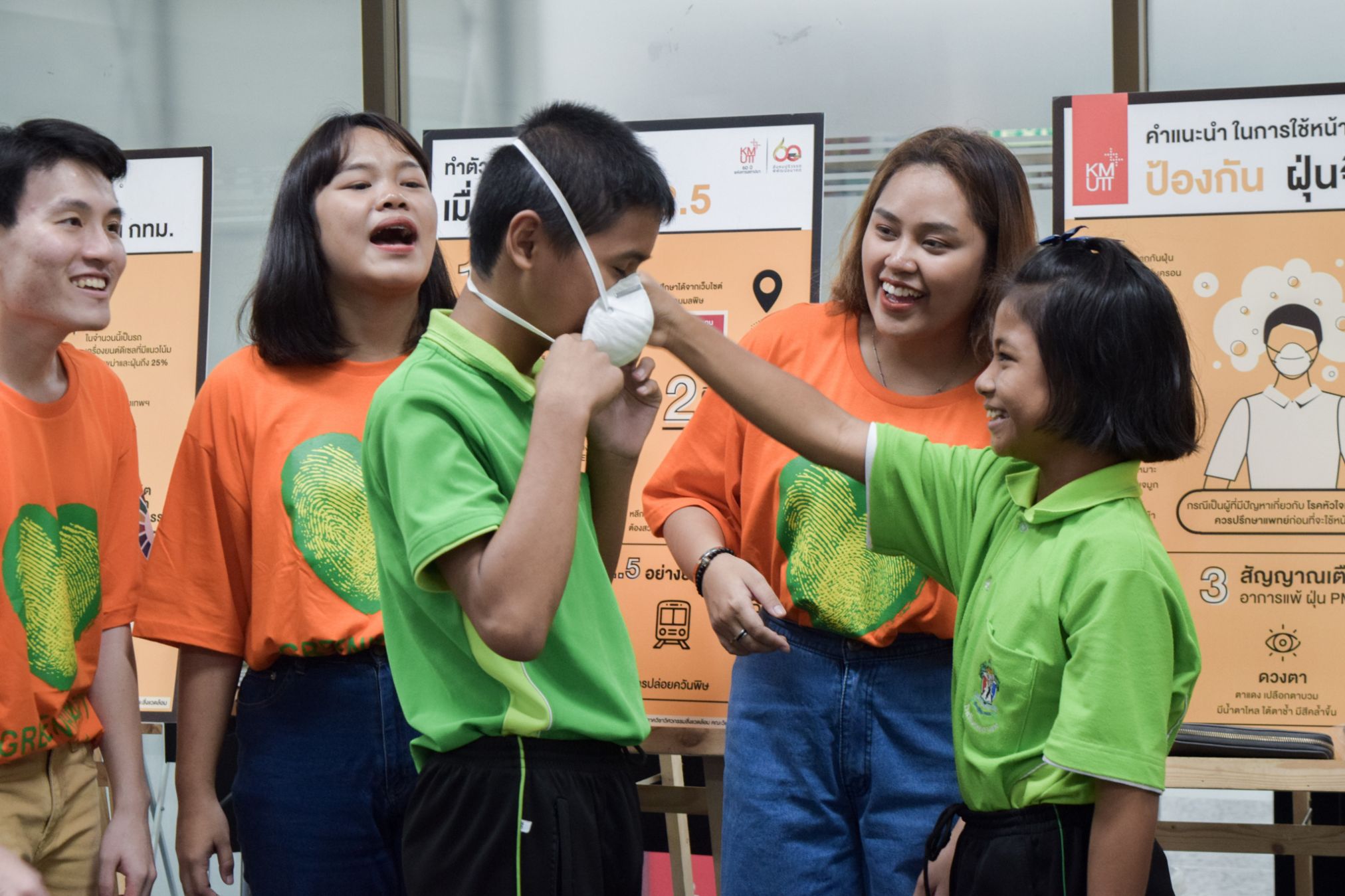 KMUTT green school network of PM2.5 detection: green heart junior - Sustainability @ KMUTT