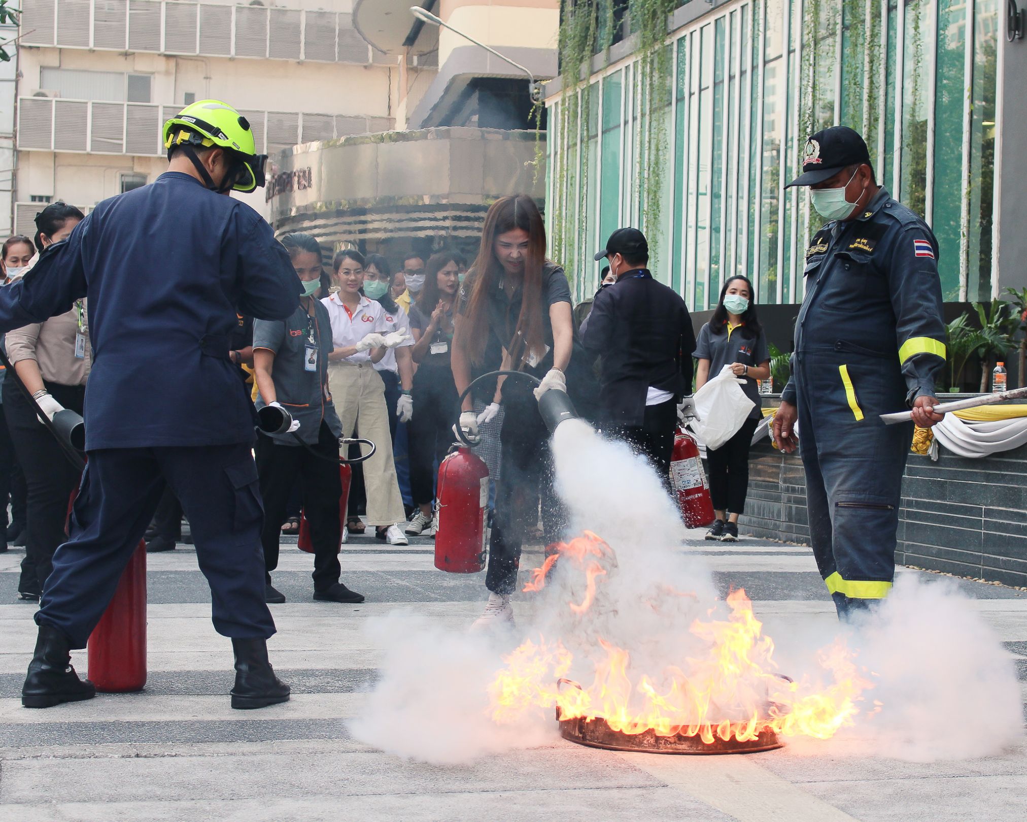 EESH organize a basic fire fighting training at Knowledge Exchange ...