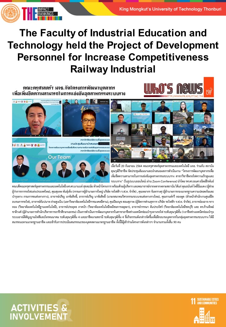 SDG 11: Sustainable Cities and Communities – Sustainability @ KMUTT