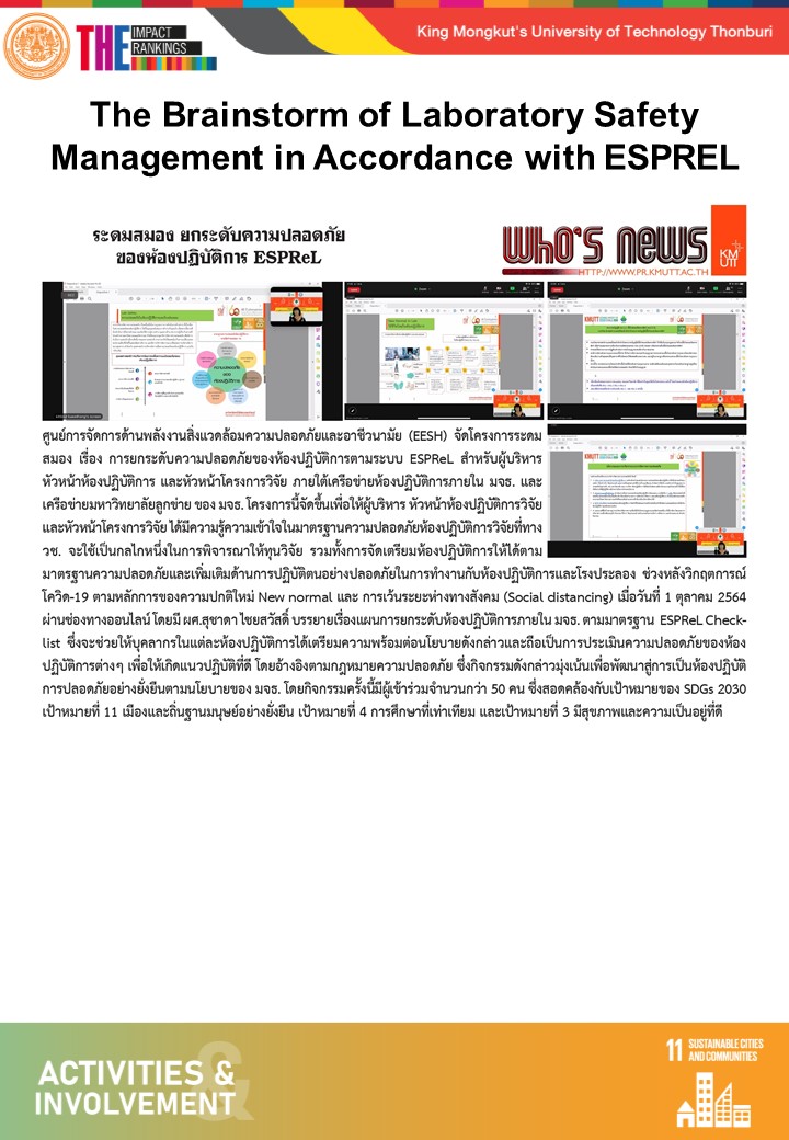 SDG 11: Sustainable Cities and Communities – Sustainability @ KMUTT